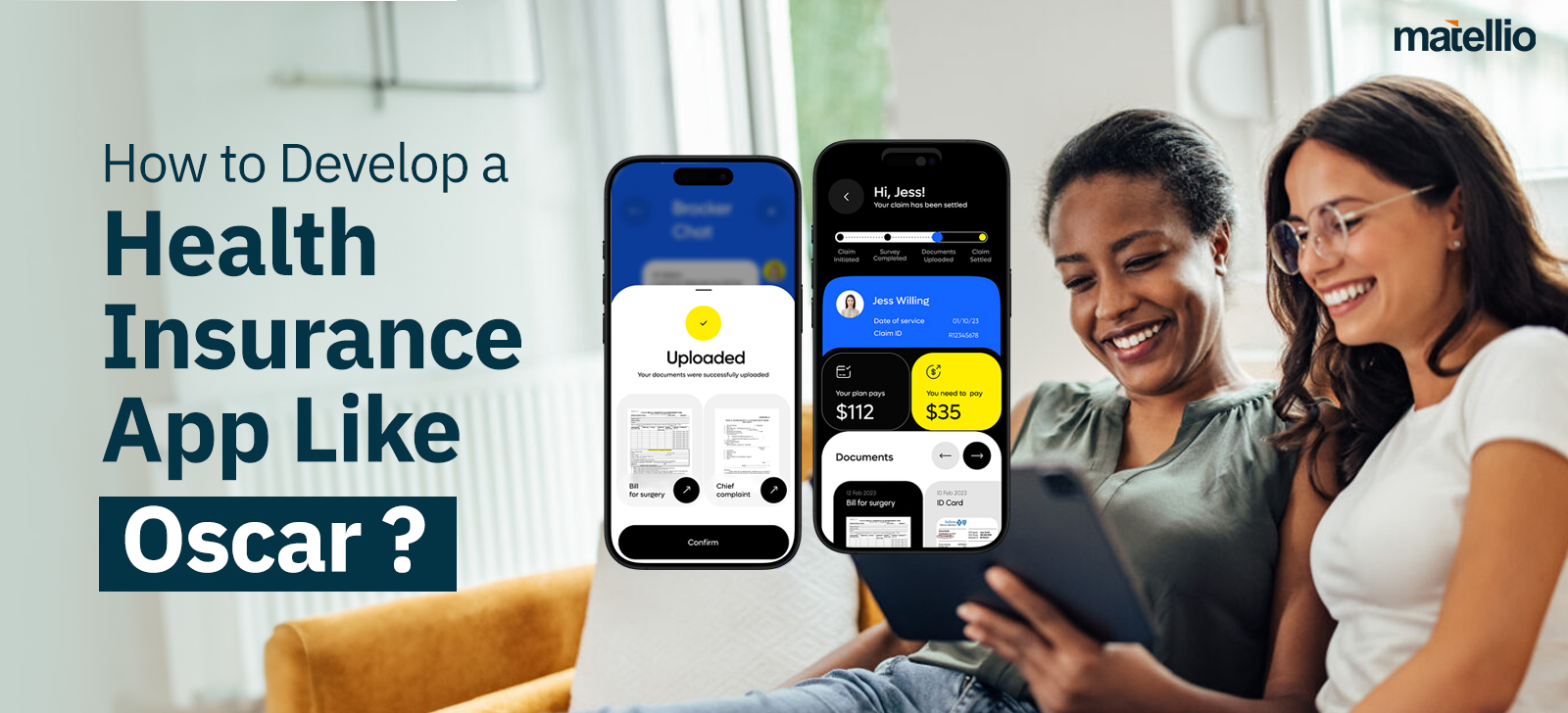 How to Create a Health Insurance App Like Oscar? - Matellio Inc