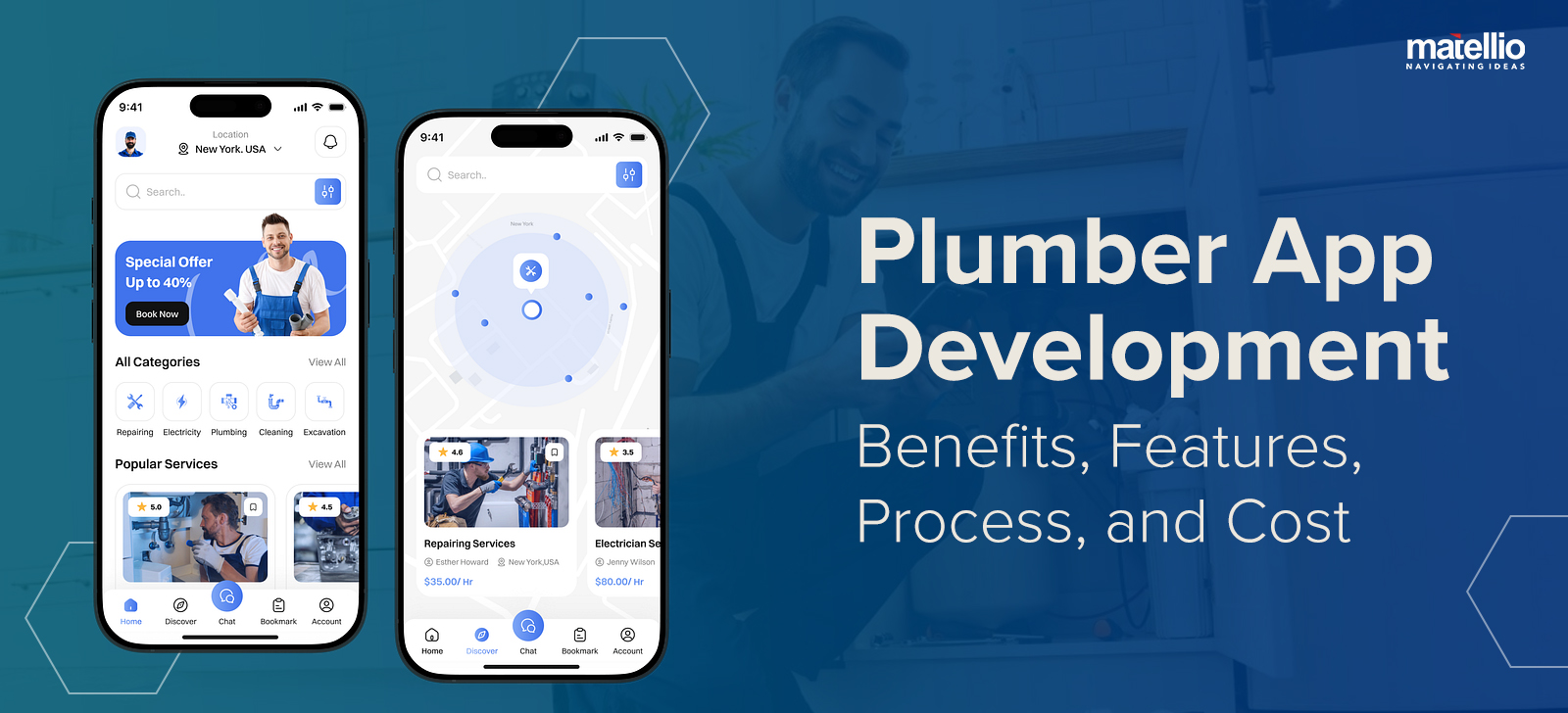 Plumber App Development – Benefits, Features, Process, and Cost - Matellio Inc